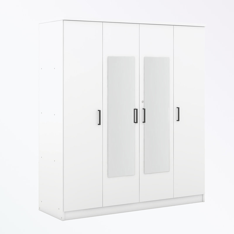 Double door cupboard with mirror store
